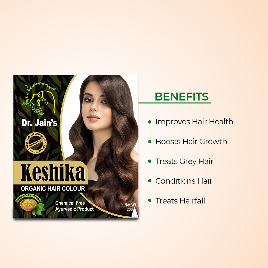 Keshika Organic Hair Colour ( Black )200g | Dr. Urjita Jain